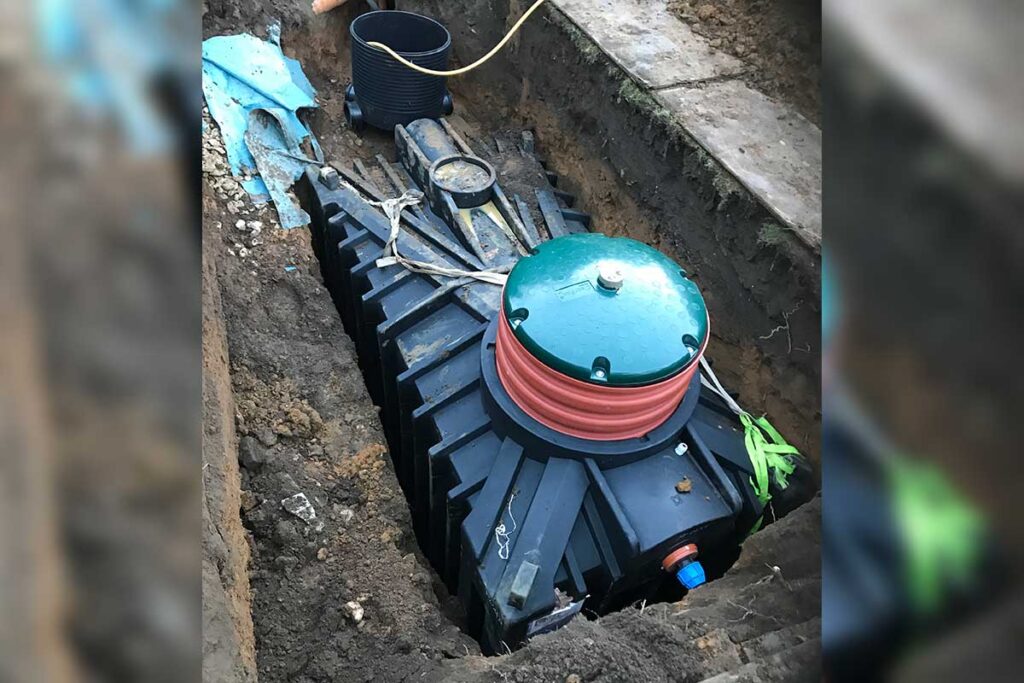 Sewage Treatment Plant & Drainfield Install | Hambledon, Surrey | CESS