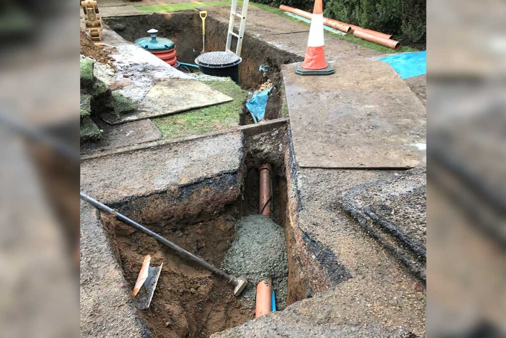 Sewage Treatment Plant & Drainfield Install | Hambledon, Surrey | CESS